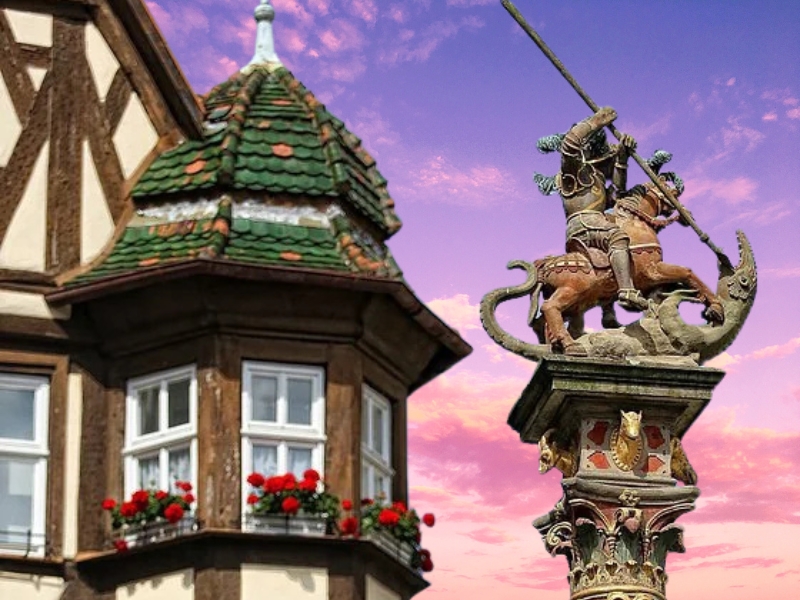 Discover the Saint George Fountain: A Renaissance Gem